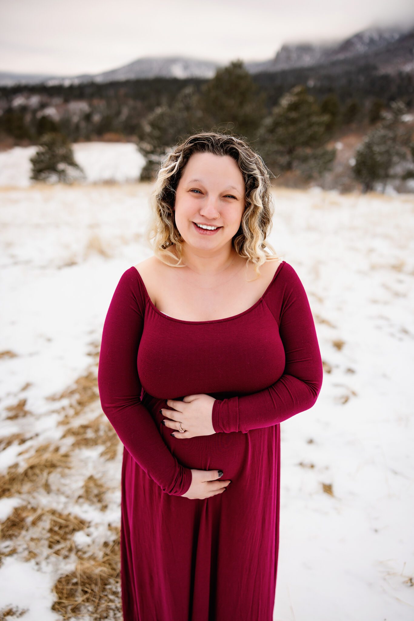 Winter Maternity Session in Colorado Springs | Colorado Springs ...